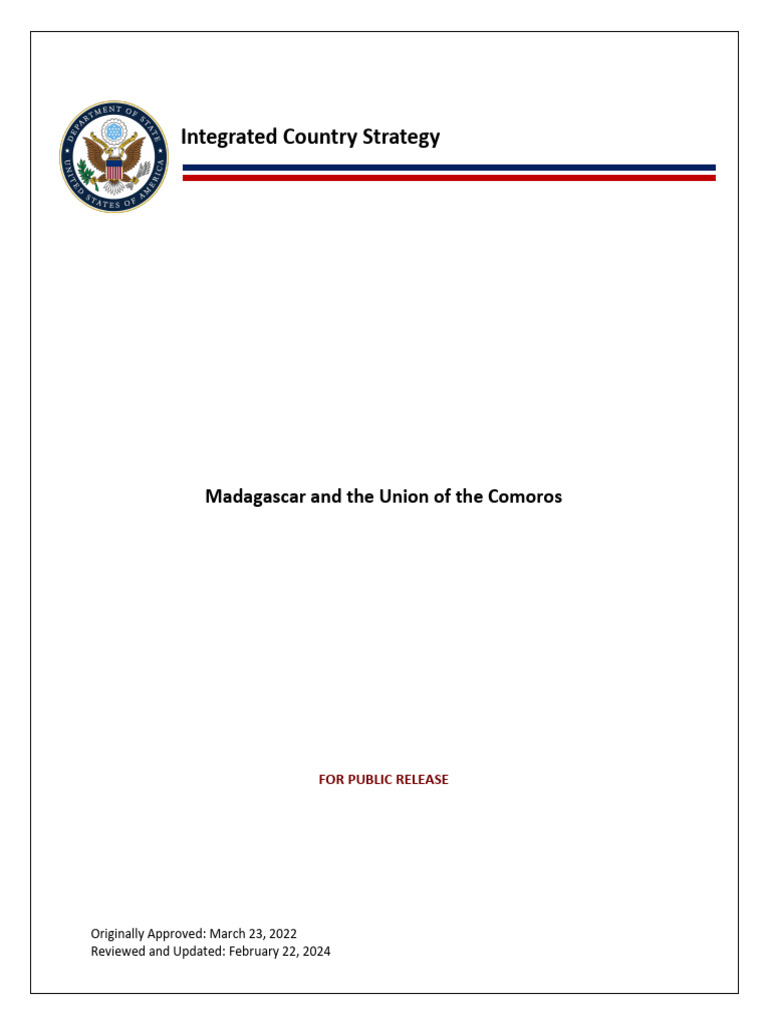 Madagascar and Comoros Country Strategy | PDF | Governance | Climate Change