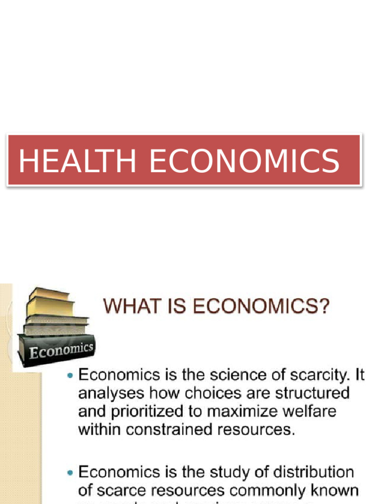 HEALTH ECONOMICS | PDF