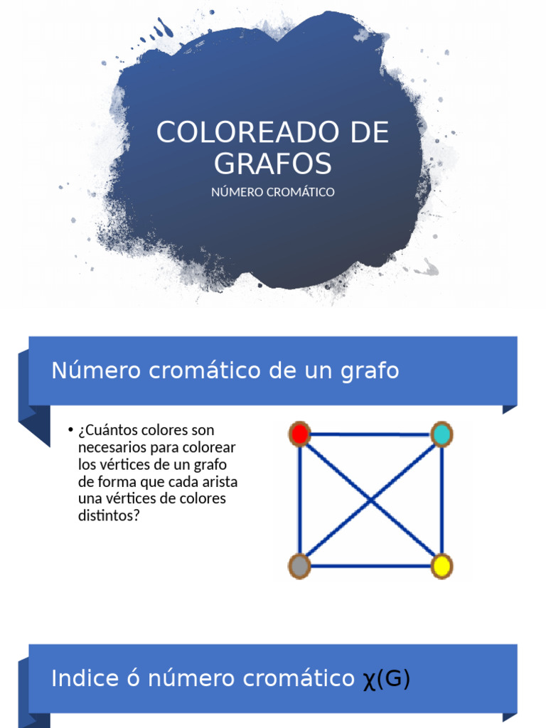 210510145843-INDICE CROMATICO DE UN GRAFO | PDF | Teoría de grafos | Matemáticas