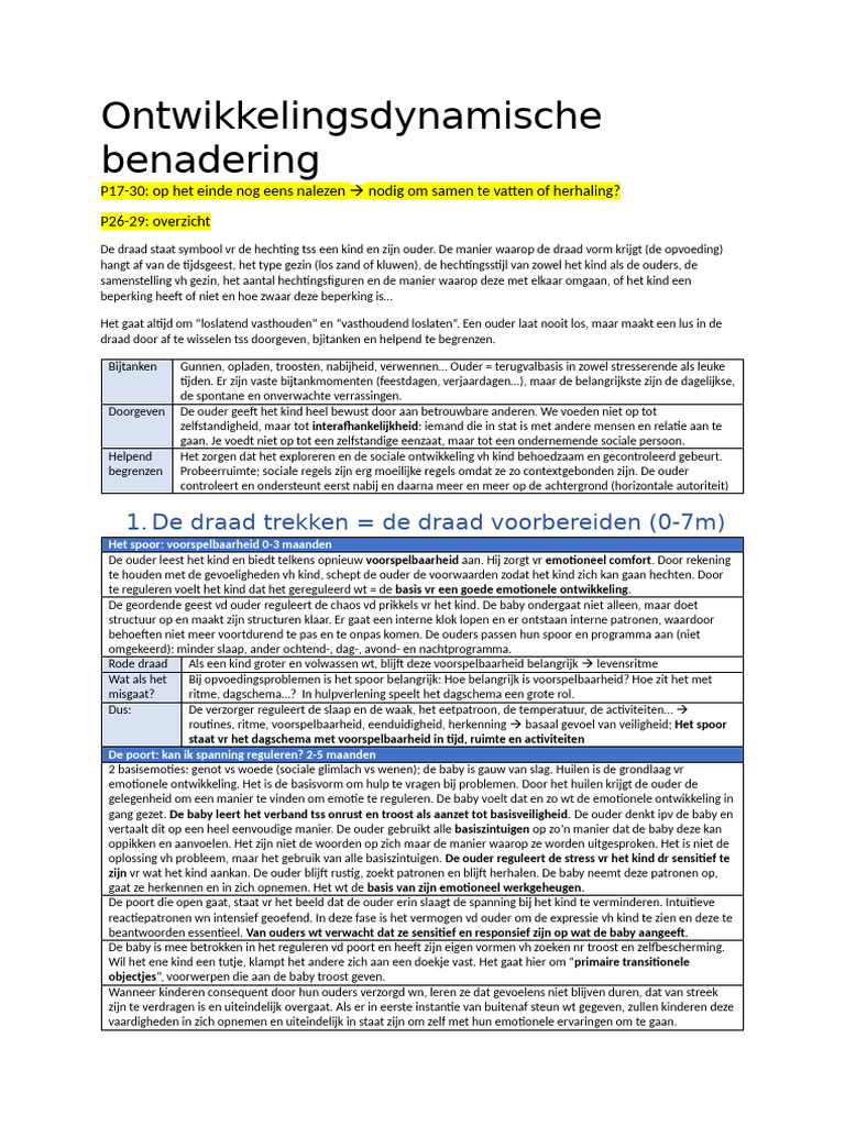 Ontwikkelingsdynamische Benadering SV Boek | PDF