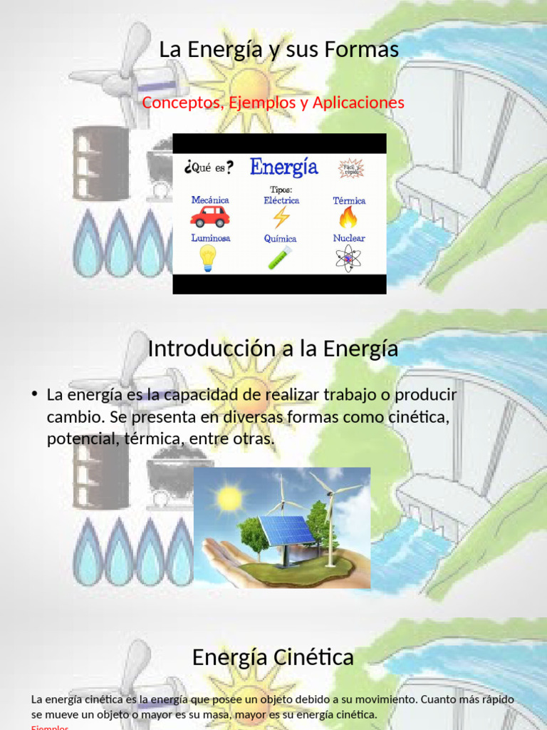 Presentacion Energia Formas | PDF | Energía eólica | La energía nuclear