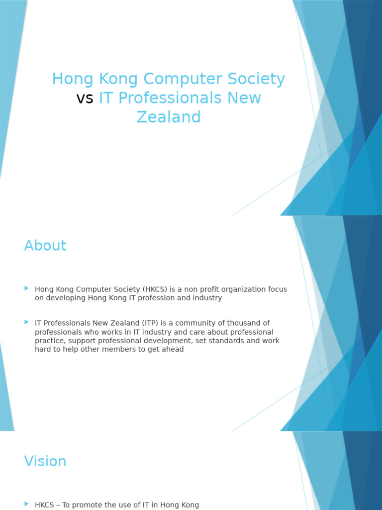 Hong Kong Computer Society Vs IT Professionals | PDF | Conflict Of ...
