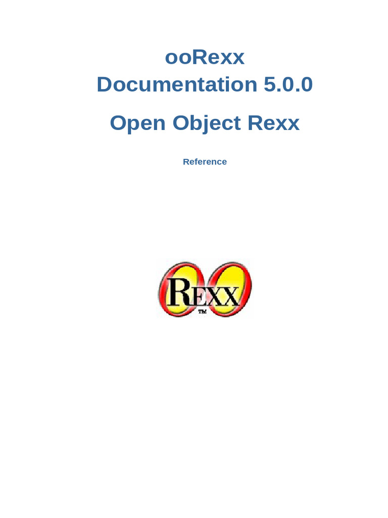 Rexxref | PDF | Class (Computer Programming) | Computing