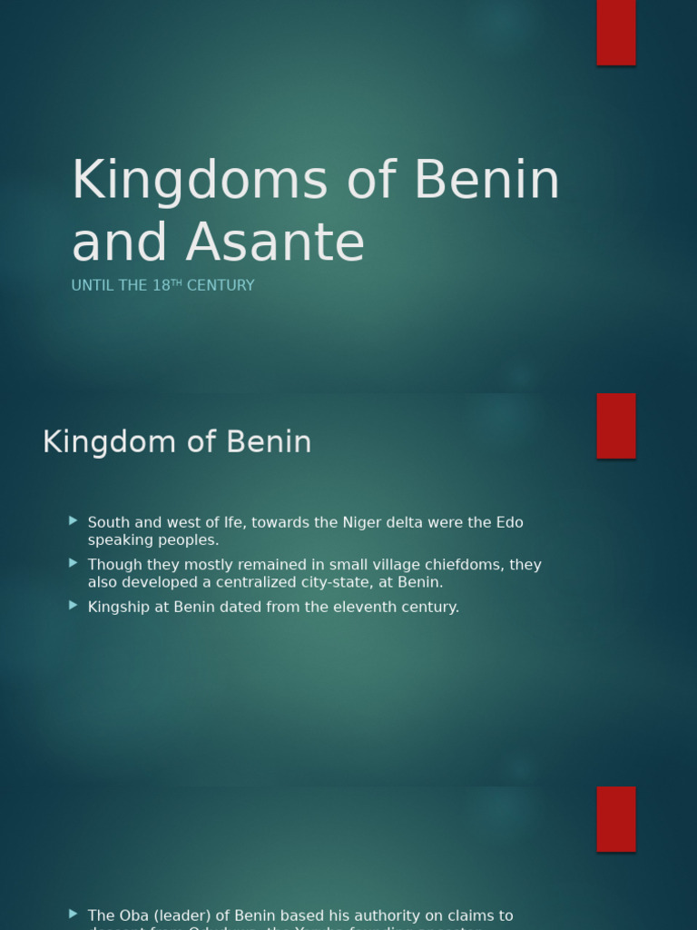 Kingdoms of Benin and Asante | PDF | Travel | Classics