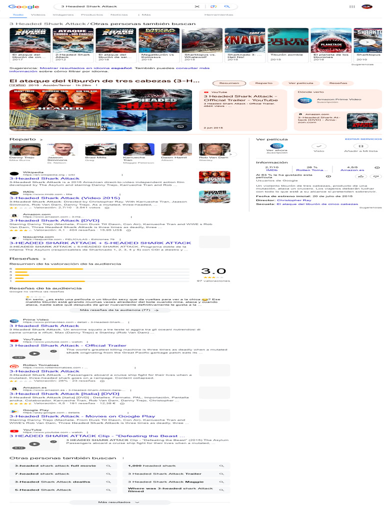 3 Headed Shark Attack - Buscar Con Google | PDF