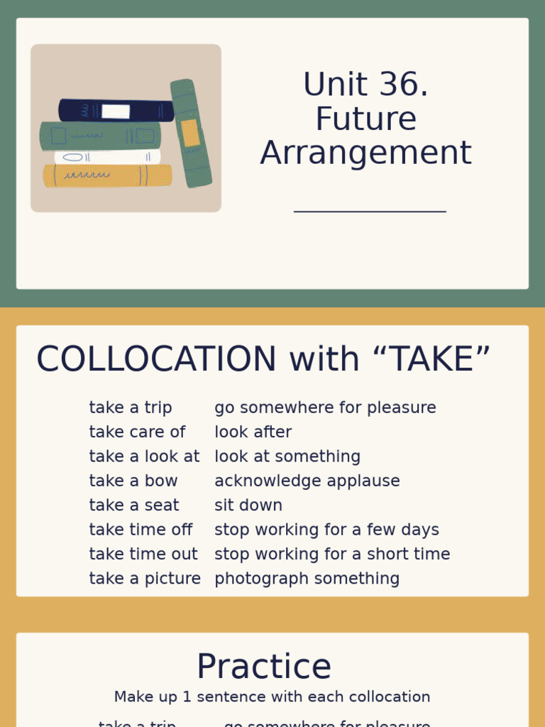 Future Arrangements & Collocations | PDF