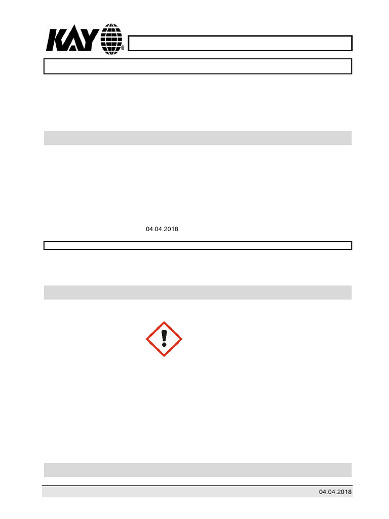 GHS KAY Delimer | PDF | Blanqueador | Reciclaje