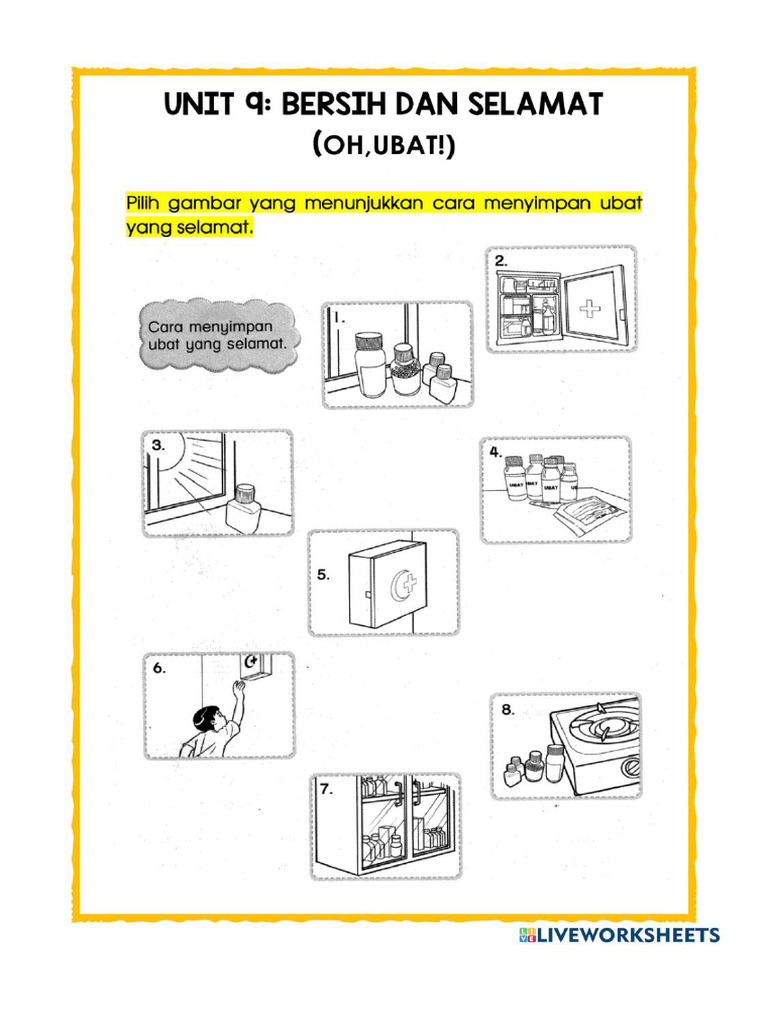 P.Kesihatan Tahun 1 Cara Menyimpan Ubat Yang Selamat | PDF