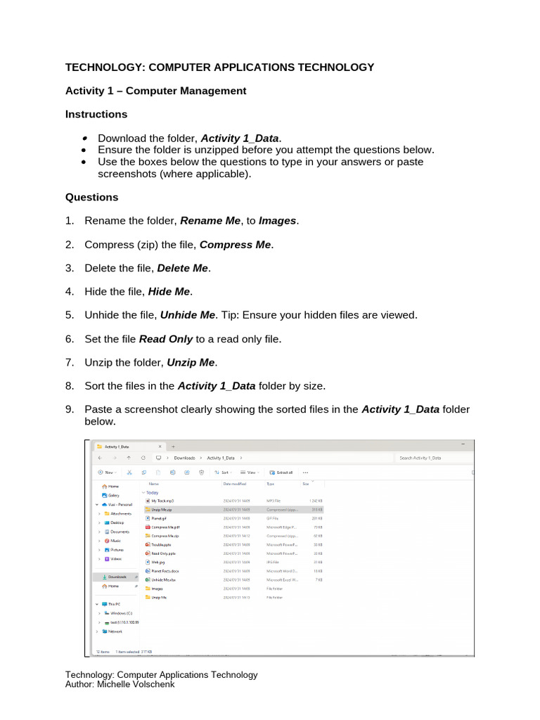 Activity 1 - Computer Management | PDF | Computers