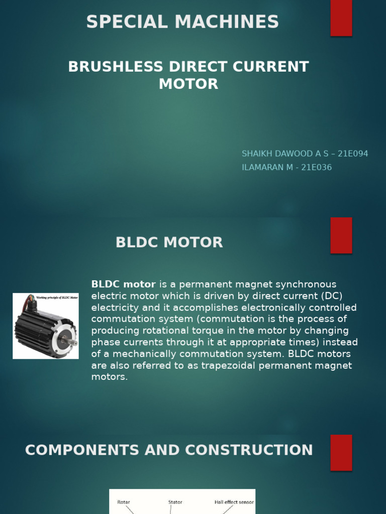 BLDC Motor | PDF | Electric Motor | Manufactured Goods