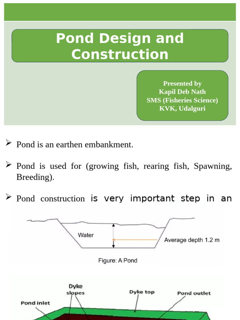 Pond Design and Construction | PDF | Levee | Water