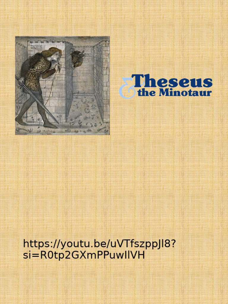 The Minotaur: Myth of Greed and Wrath | PDF | Minotaur | Theseus