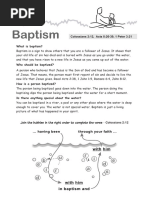 Steps To Baptism Handout | PDF | Religion & Spirituality