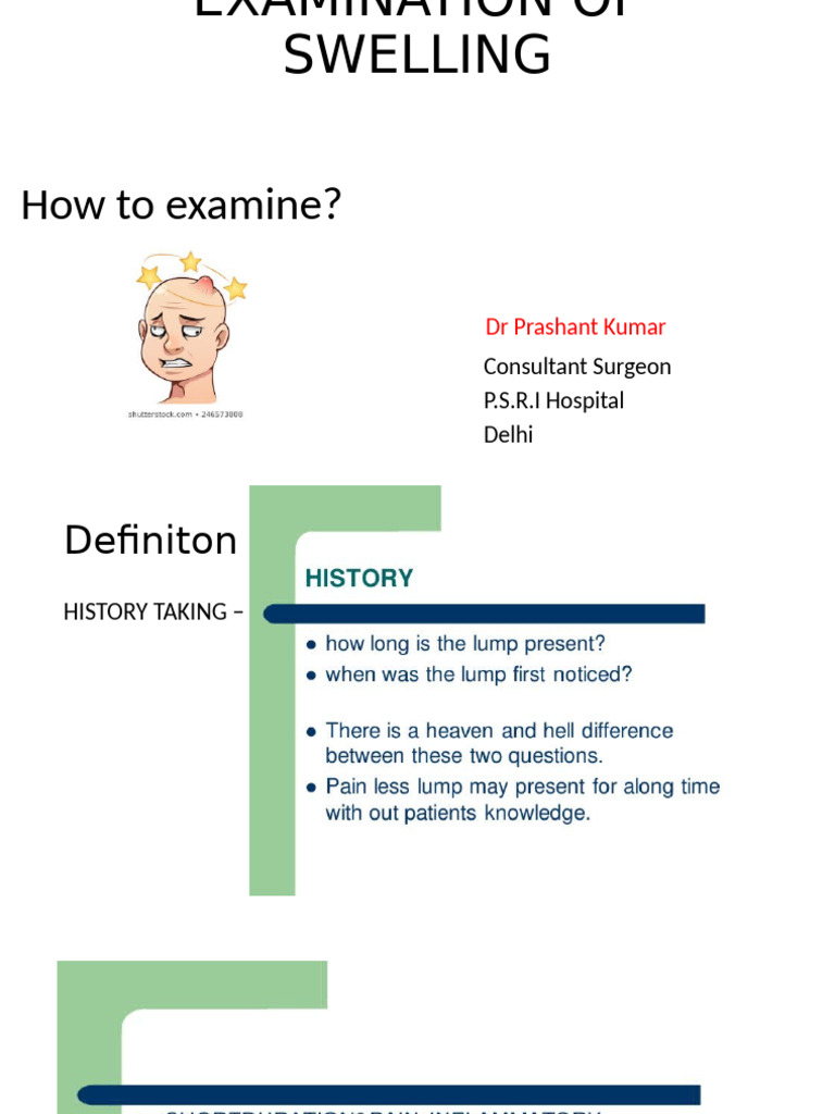 1 Examination of Swelling | PDF