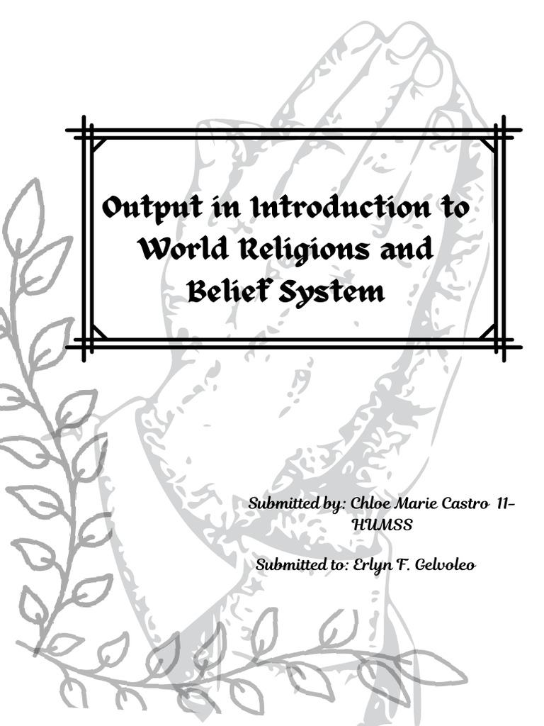 Output in Introduction To World Religions | PDF | God | Spirituality
