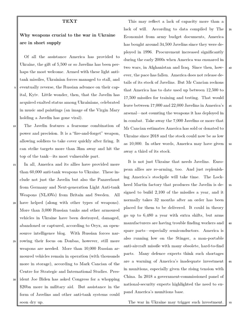 Simulado AFA - 1 | PDF | Tanks | Anti Tank Warfare