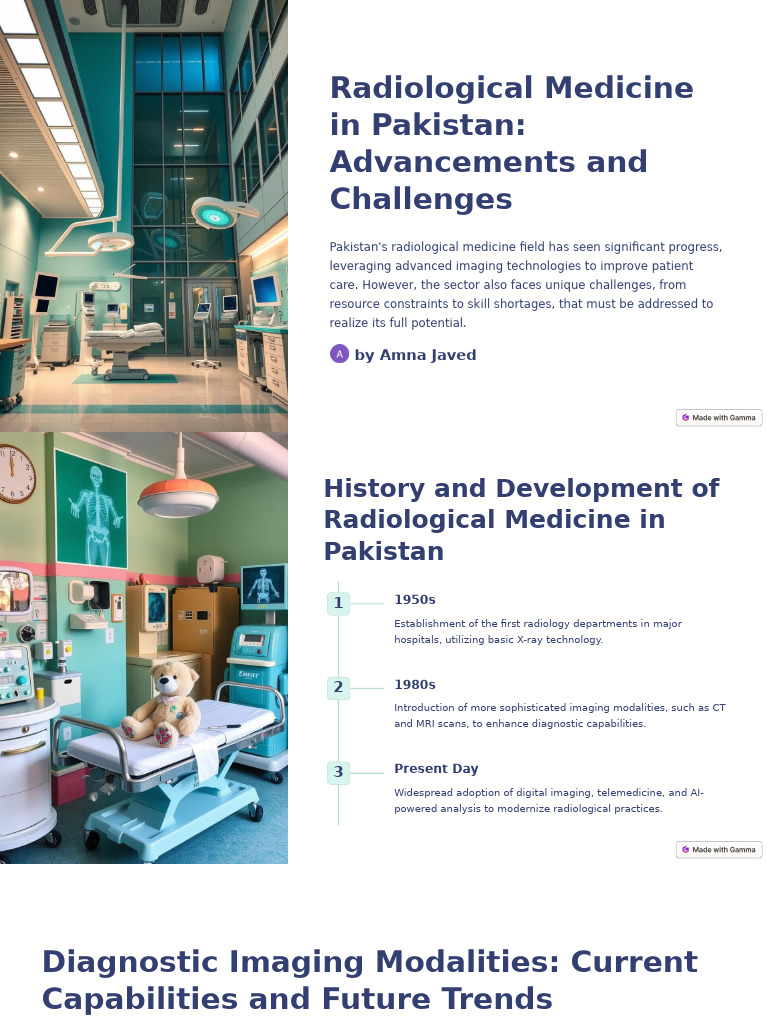 Advancements in Radiology in Pakistan | PDF | Radiology | Medical Imaging