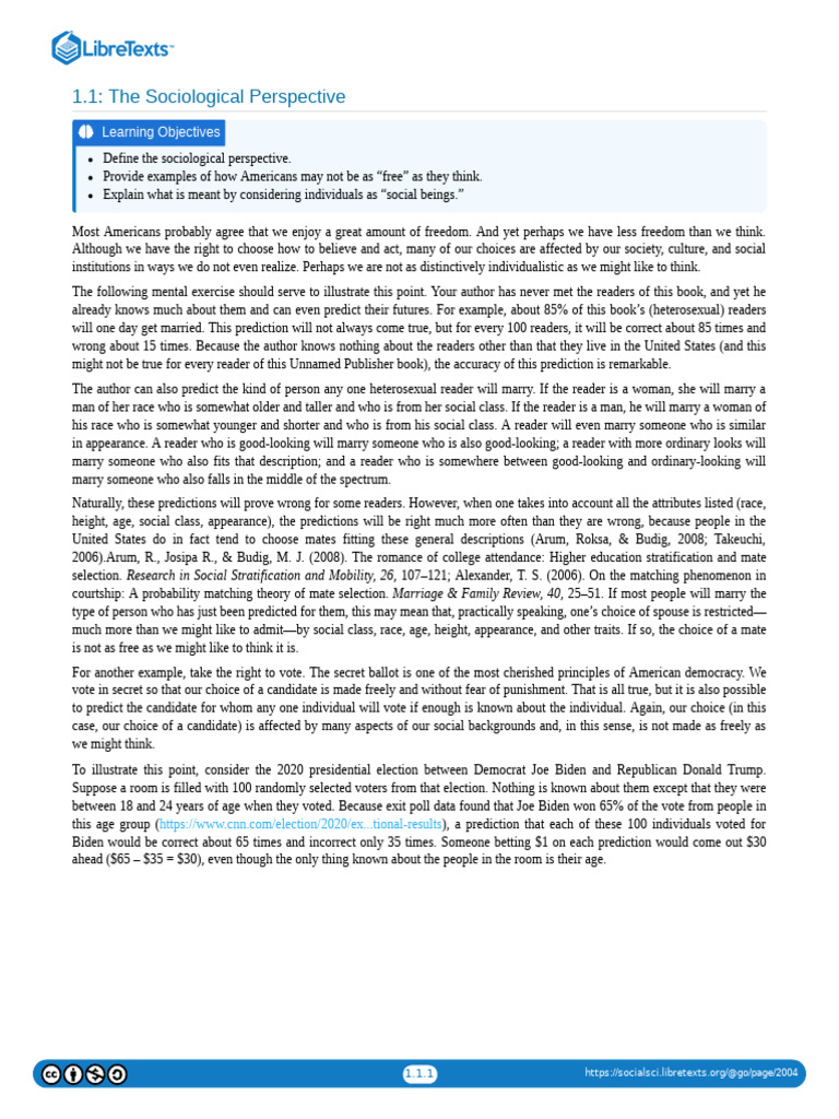 1.01 The Sociological Perspective | PDF | Suicide | Behavior