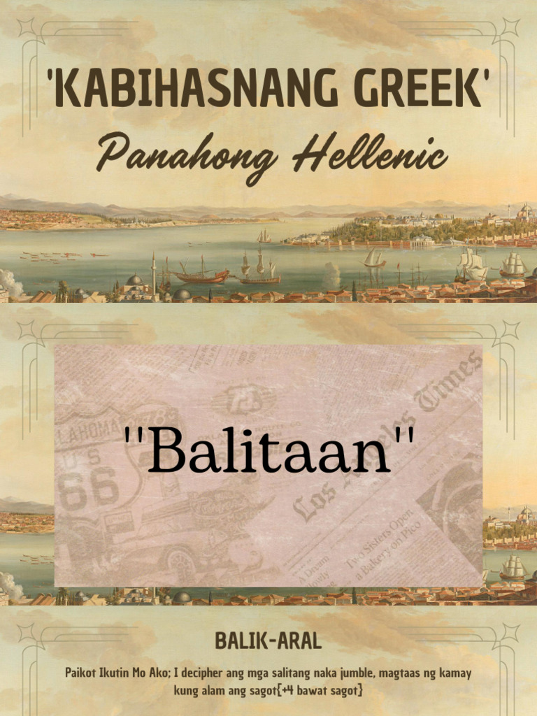 Panahong Hellenic | PDF