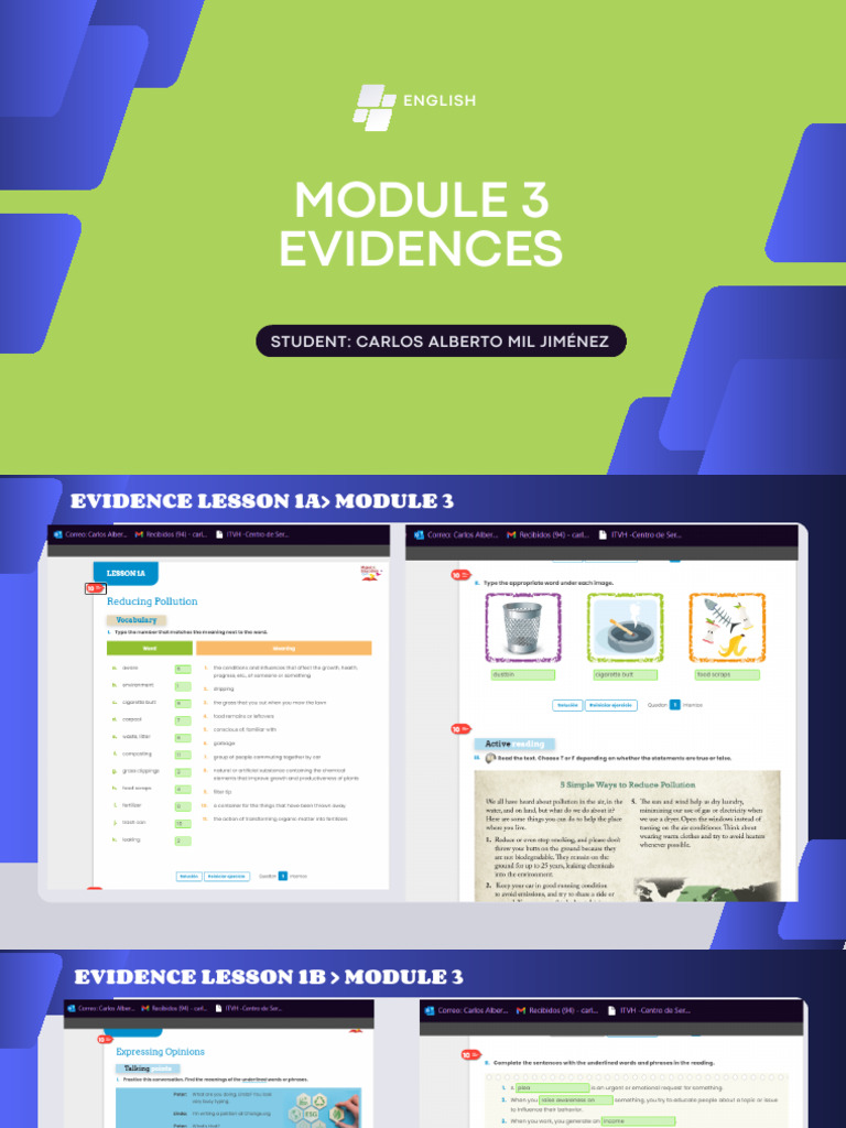 MODULE 3 EVIDENCES | PDF