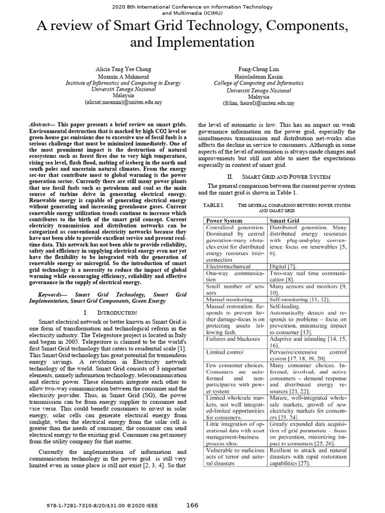 Smart Grid Technology Review and Impact | PDF | Smart Grid | Computer ...