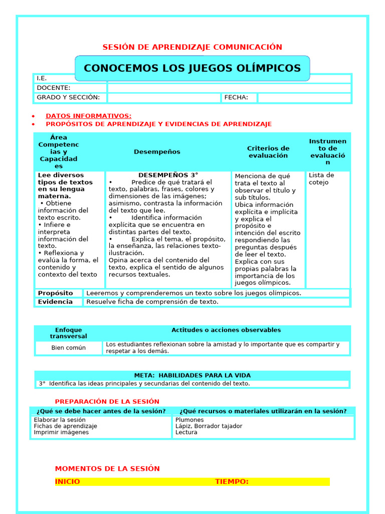 3° Ses Comu Lun 25 Conocemos Juegos Deportivos Olimpicos 965727764 ...