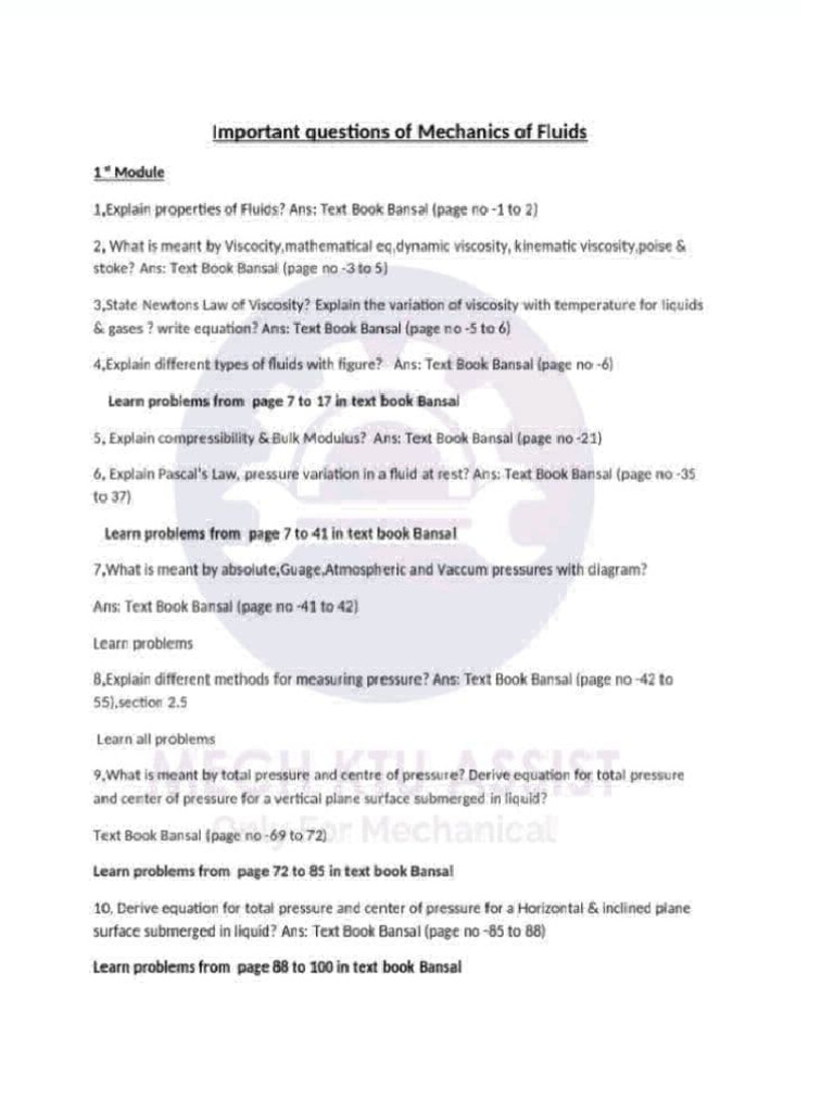 FM Important Topics | PDF