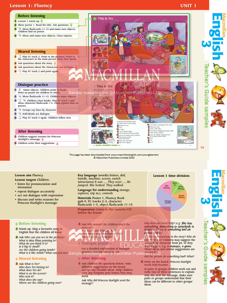 Macmillan English L3 TG Unit 1 This Is Tex | PDF | Adverb | Linguistics