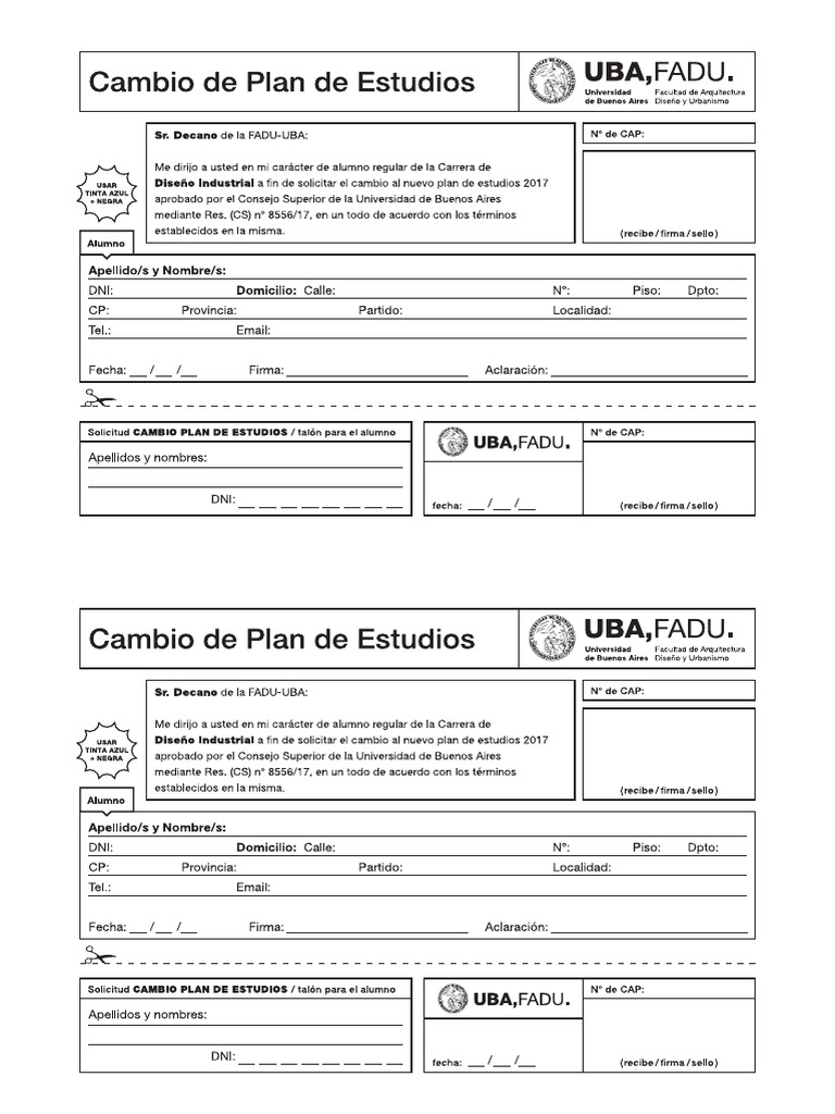Formulario CAP Cambio PlanesDI PDF | PDF
