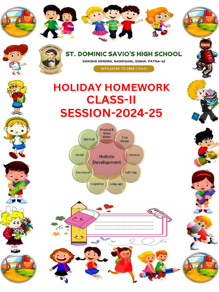 Class II Holiday Homework 2024-2025-20240511032601 PDF | PDF | Language ...