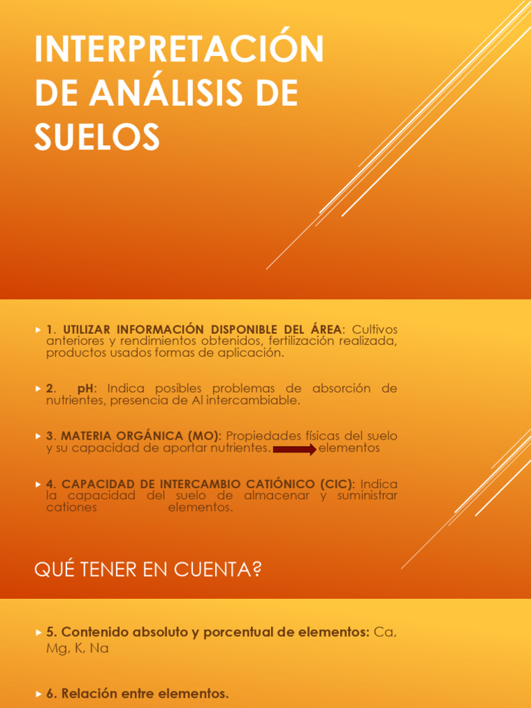 Interpretación de Análisis de Suelos | PDF | Fertilizante | Química