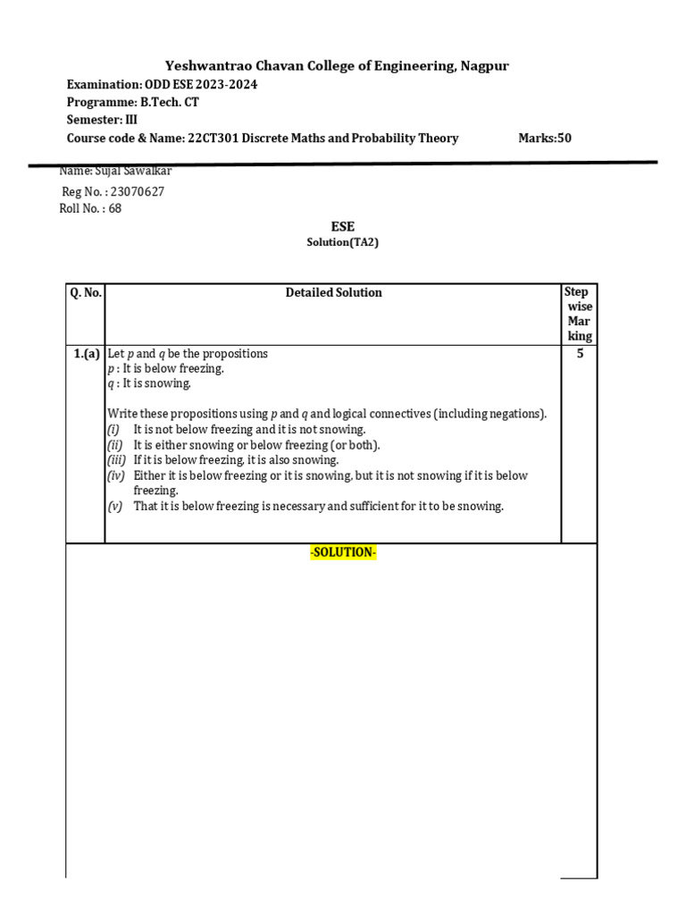 68 - Sujal Sawalkar - DMPT Assignment 1 | PDF | Mathematical Relations | Theoretical Computer ...
