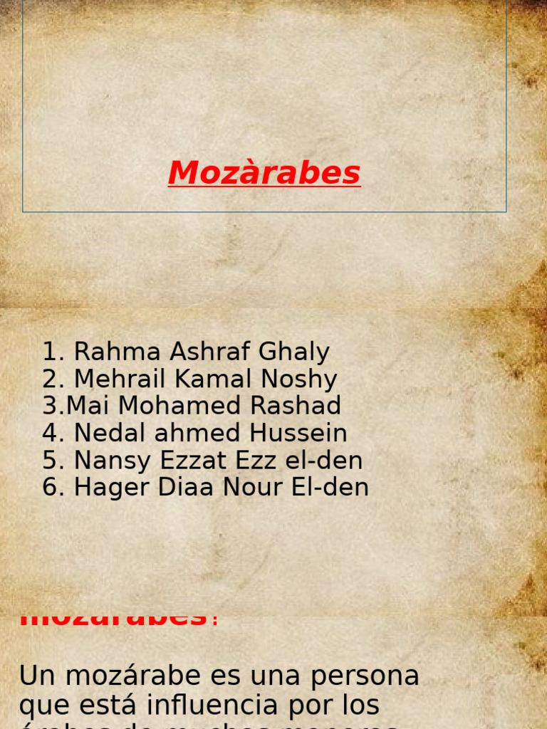 Presentation (4) Mozárabes | PDF | Arábica | Al Andalus
