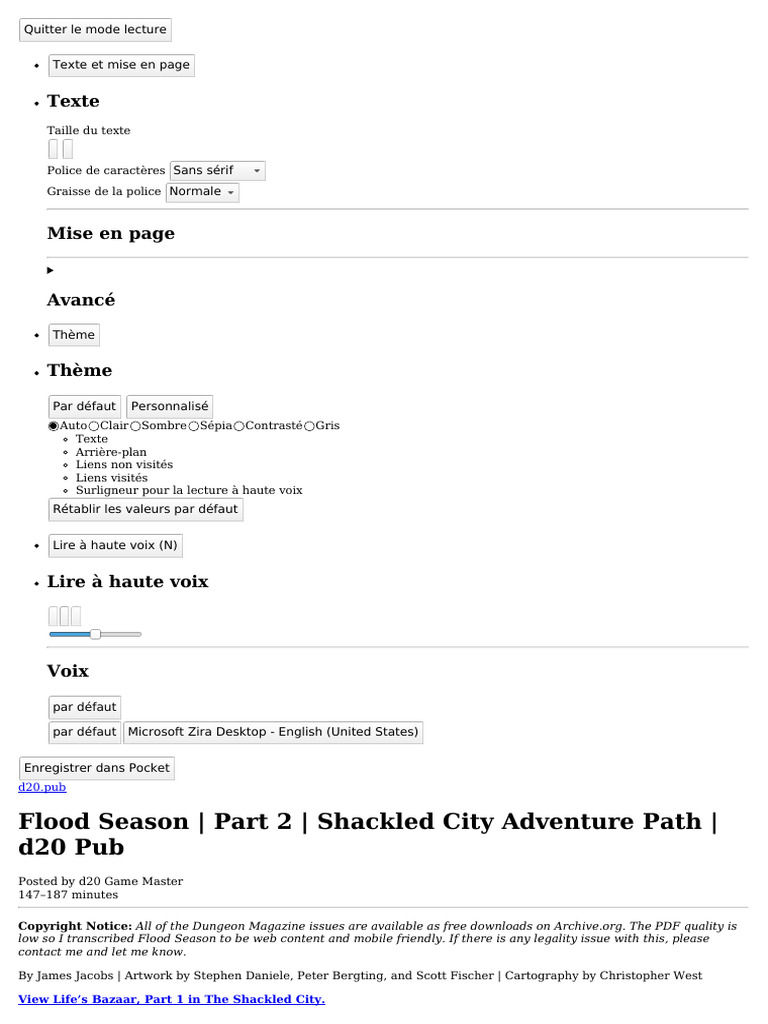 Flood Season - Part 2 - Shackled City Adventure Path - d20 Pub | PDF ...