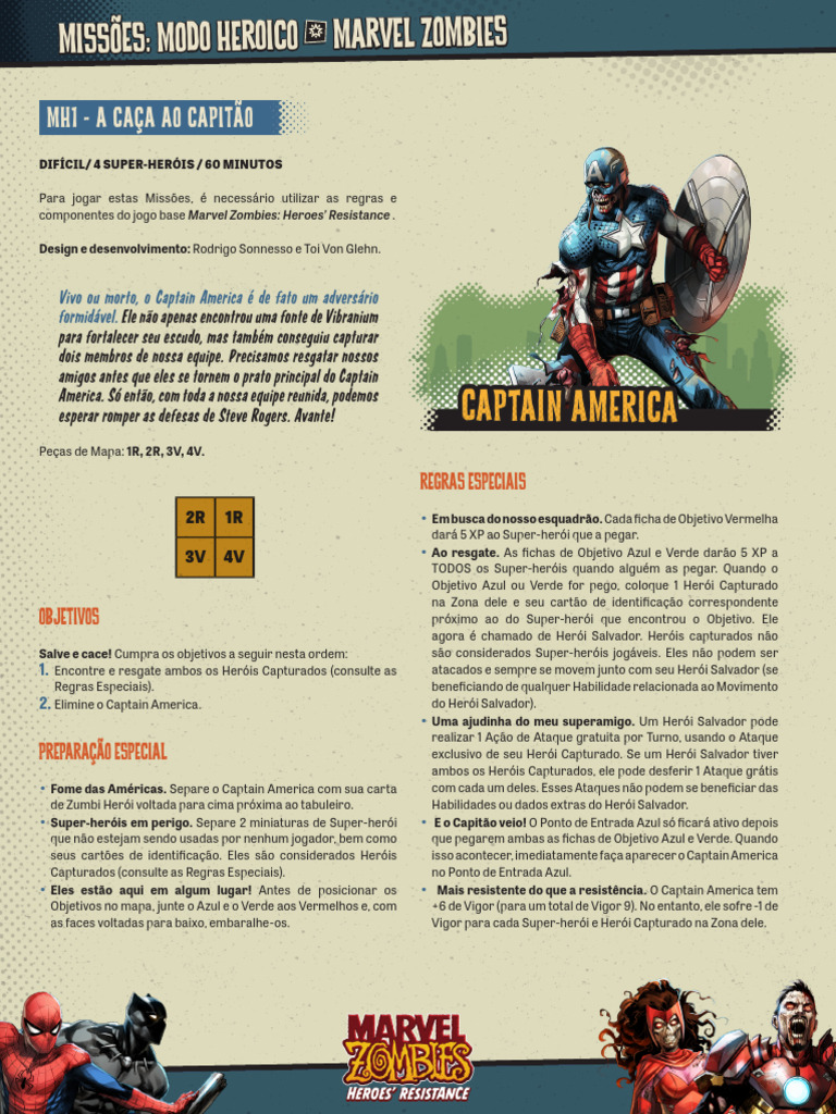 Marvel Zombies Hero Missao Extra mh1 A Caca 242974 | PDF | Herói ...