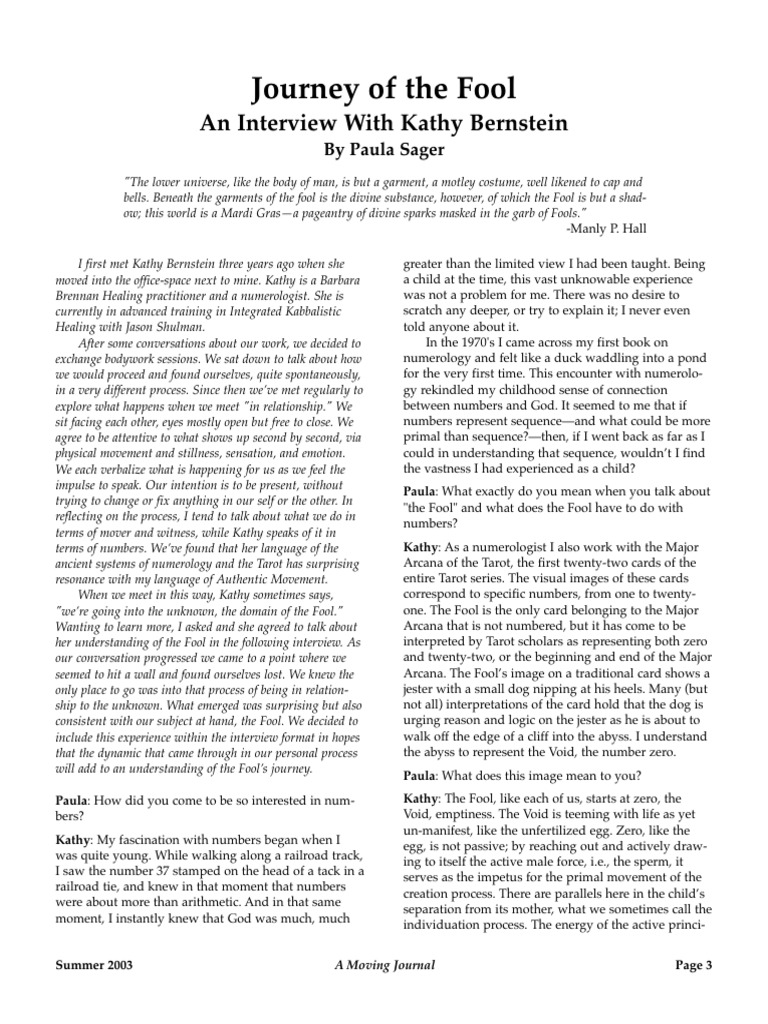 Journey of The Fool | PDF | Jester