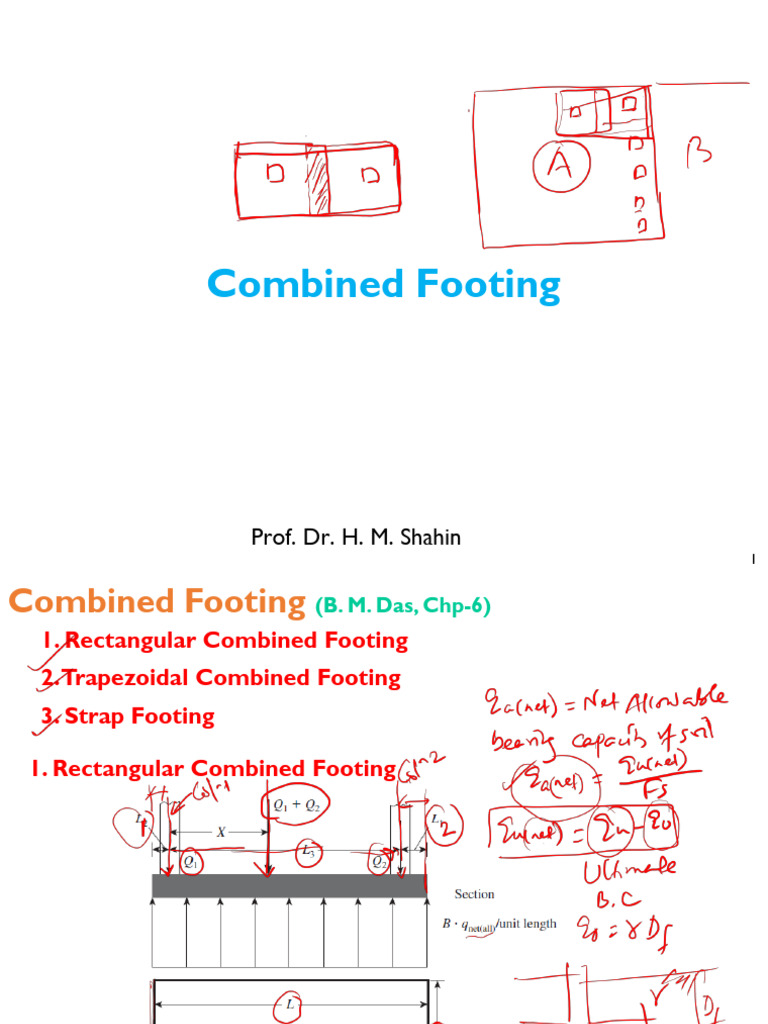 Combined Footing Design Methods | PDF | Teaching Methods & Materials