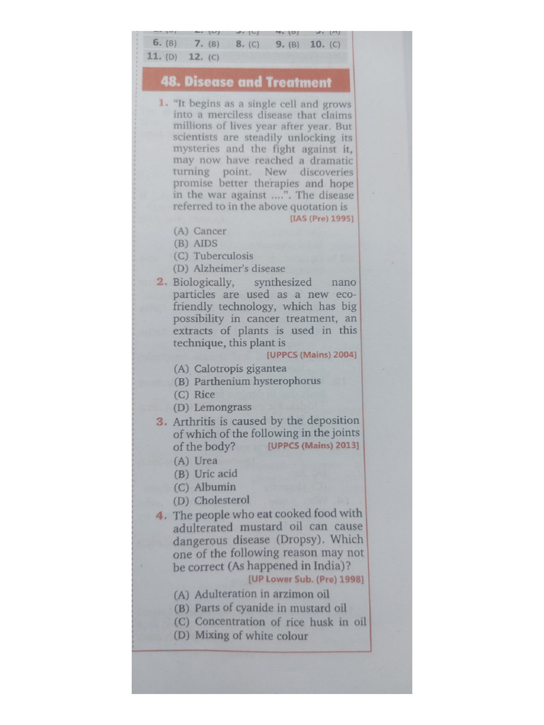 Disease and Treatment | PDF