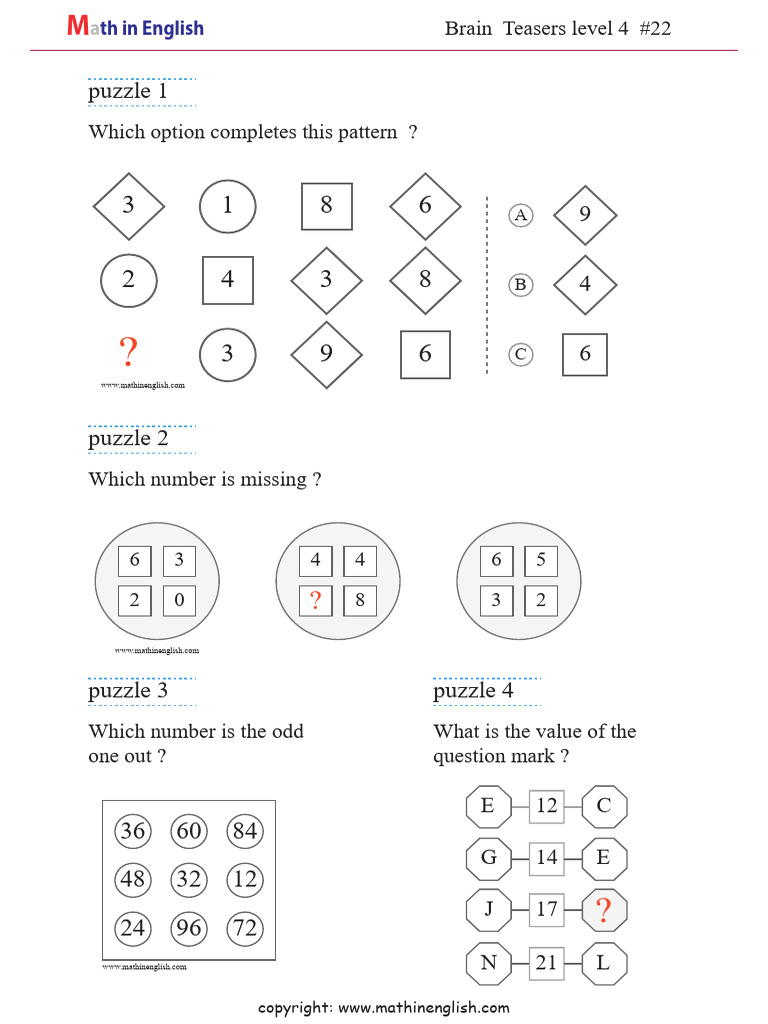 Puzzlebook 4 E2 | PDF