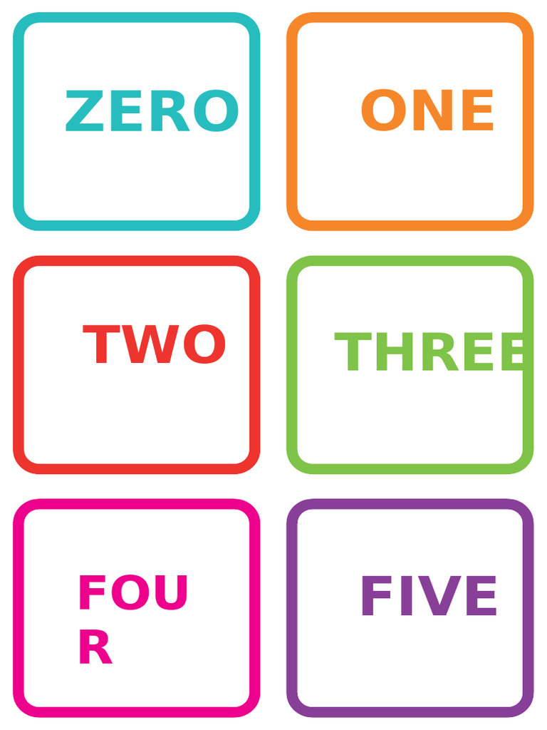 T N 7570 Square Number Cards - Ver - 3 | PDF