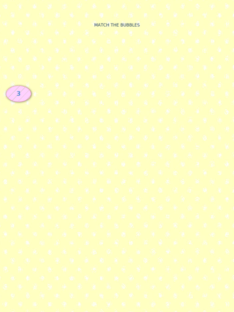 Match The Bubbles Key Incl Worksheet Templates Layouts - 102077 | PDF