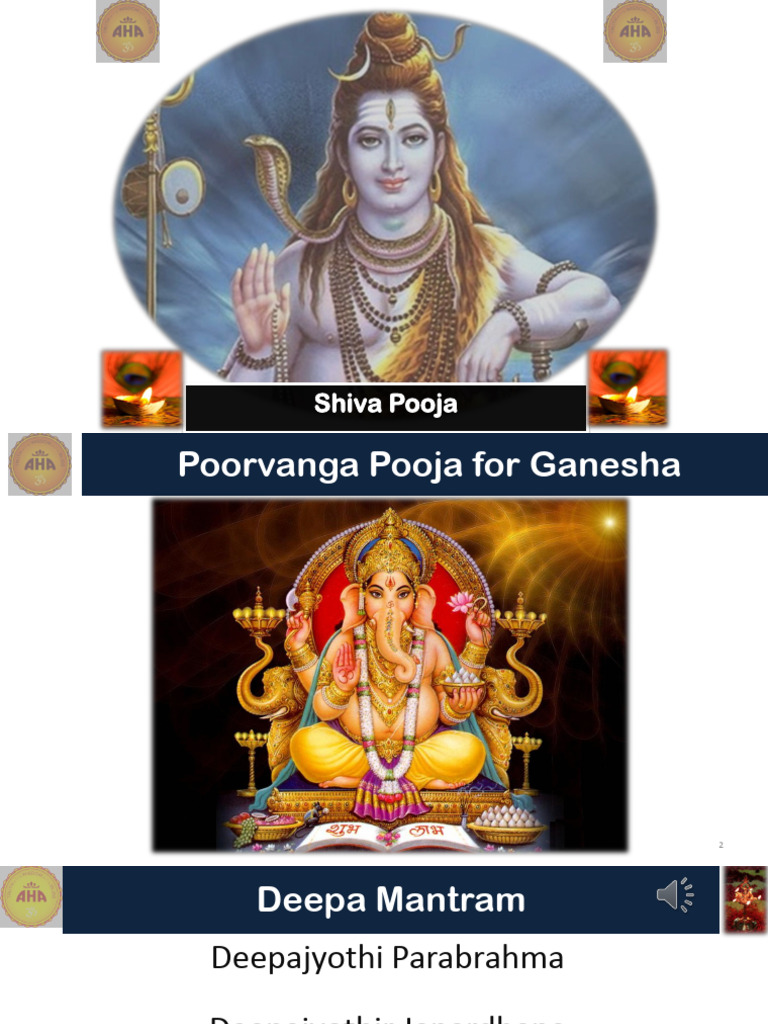Shiva Pooja | PDF | Hindu Deities | Hindu Mythology
