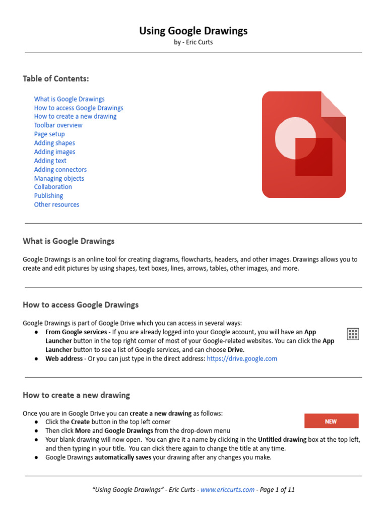Google Drawings User Guide | PDF | Hyperlink | Computing
