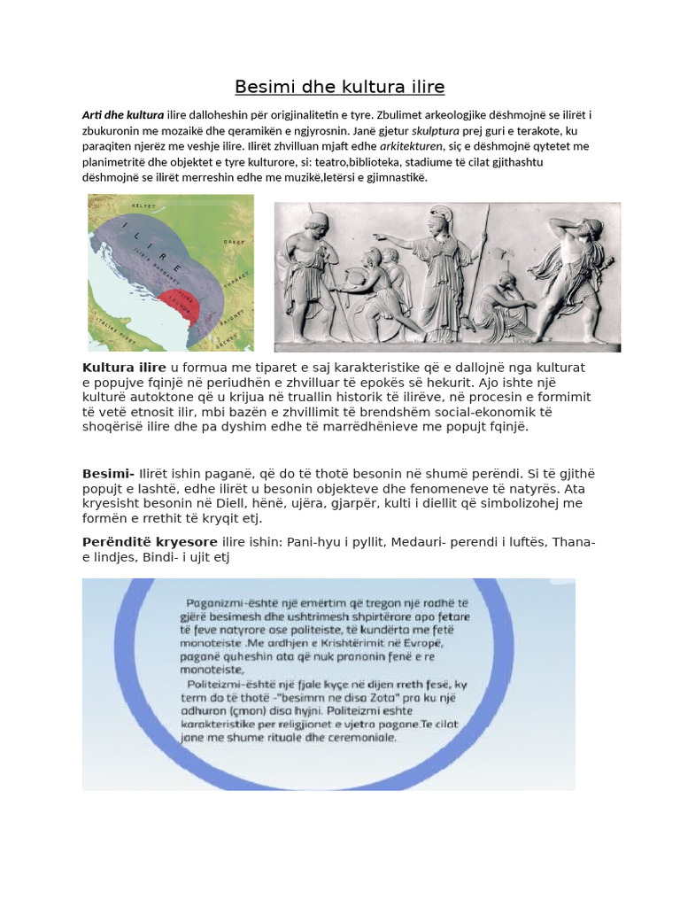 Besimi& Kultura ilire | PDF