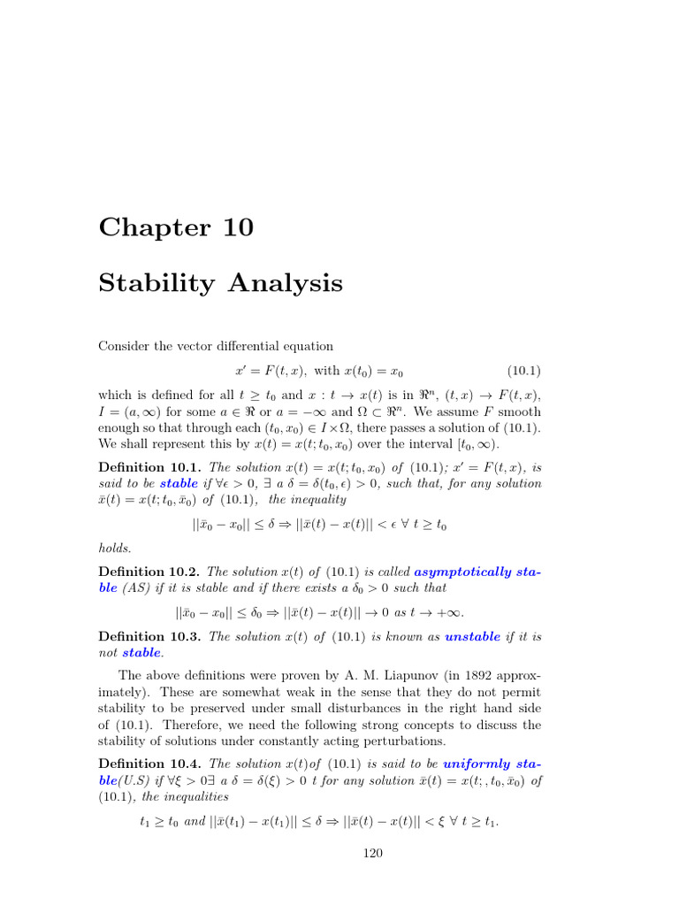 Stability | PDF | Mathematics | Mathematical Analysis