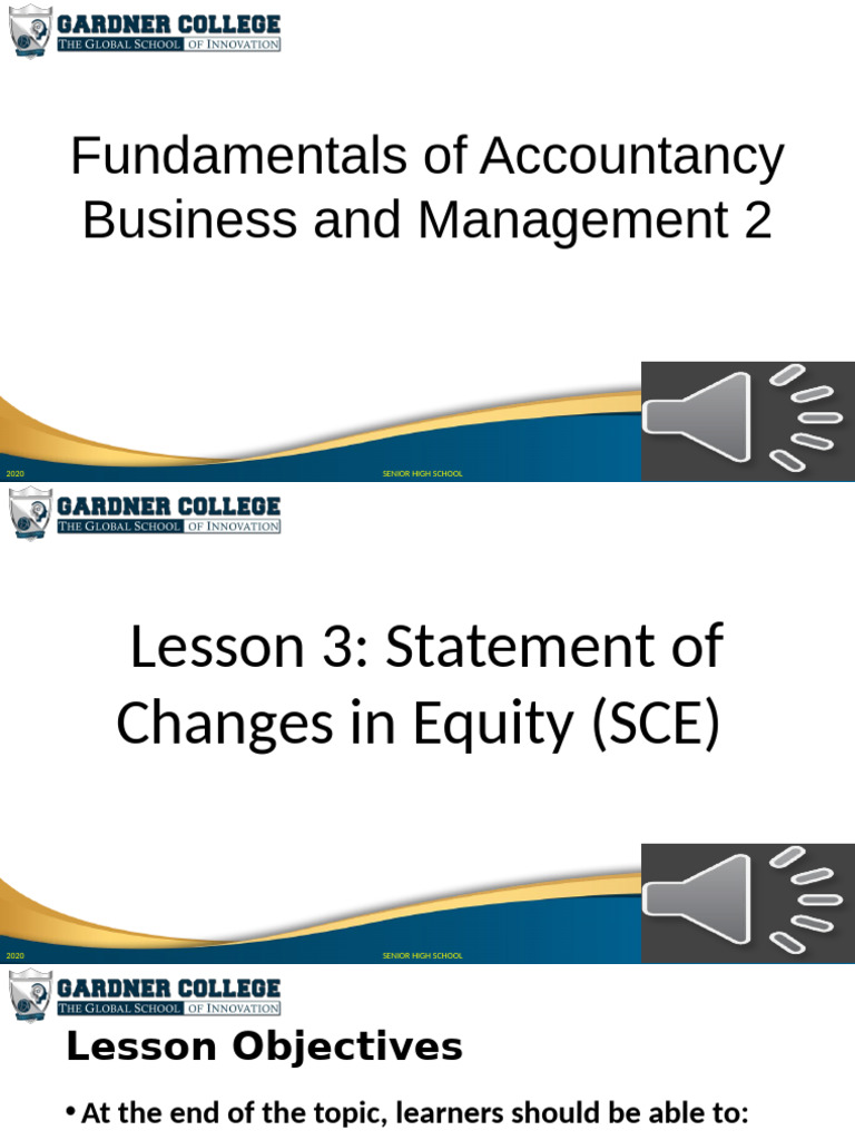 Fabm 2 Lesson 3 Sce | PDF | Equity (Finance) | Financial Services