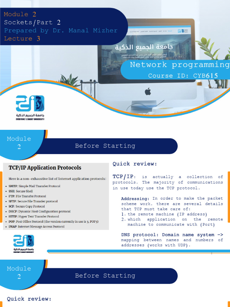 Lecture3 P2 Computer Networks Protocols (UDP TCP IP) | PDF | Port (Computer Networking ...
