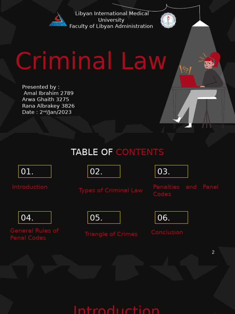 Overview of Criminal Law Principles | PDF | Crimes | Crime & Violence