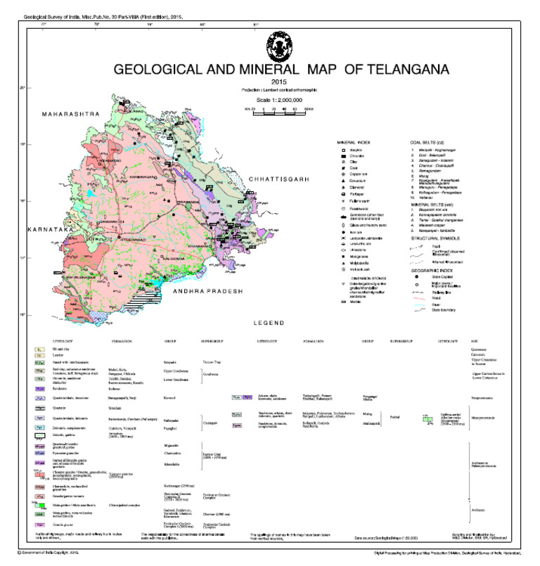 Telangana Map | PDF