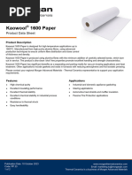 Kaowool S and Kaowool SZR Blankets Product Data Sheet | PDF | Thermal ...